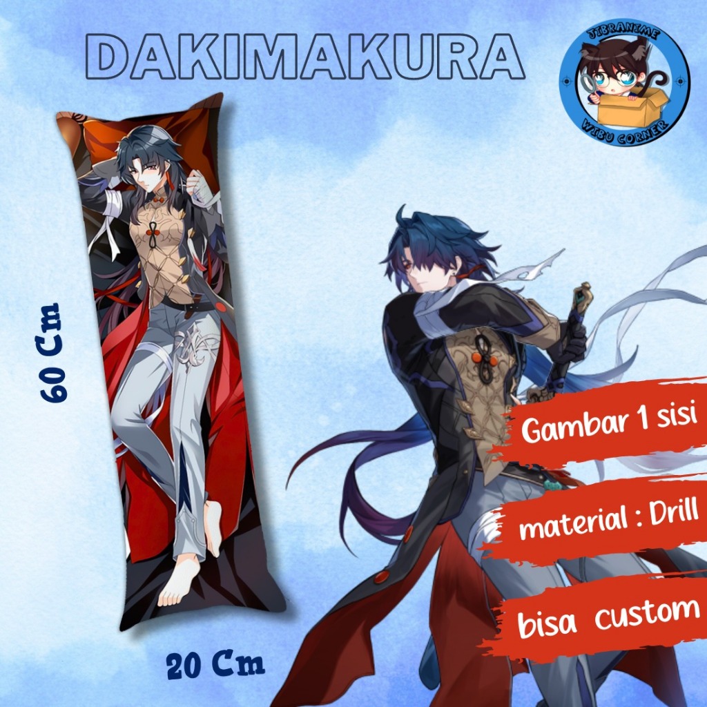 Dakimakura/guling anime blade honkai star rail part 3/size 20x60cm ...
