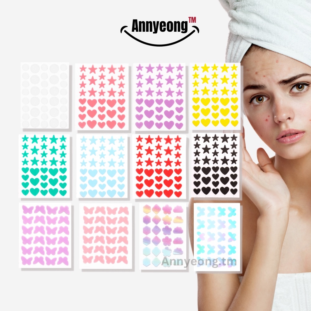 Acne Pimple Patch - Colored Acne Plaster/ Transparent/ Hologram ...