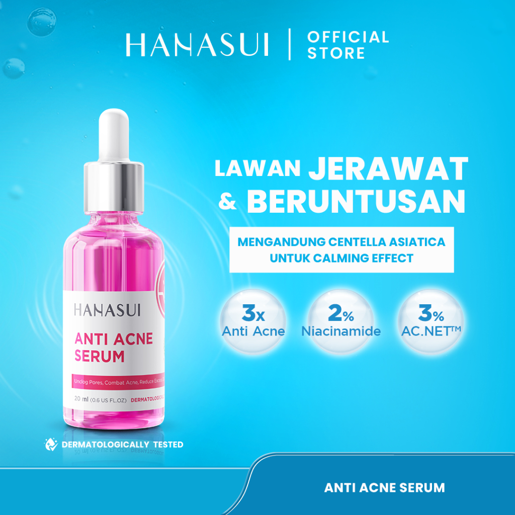 Hanasui Anti Acne Serum - Acne & Breakouts Soothes with Centella ...