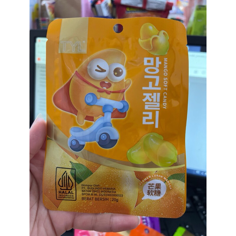 TYL Soft Candy Peel Flavor Mango Orange Grape Banana Peach TYL Baopi ...