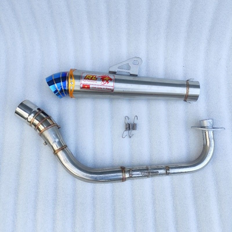 Red leo exhaust conical open pipe for mio sporty mio m3 mio i 125 mio ...