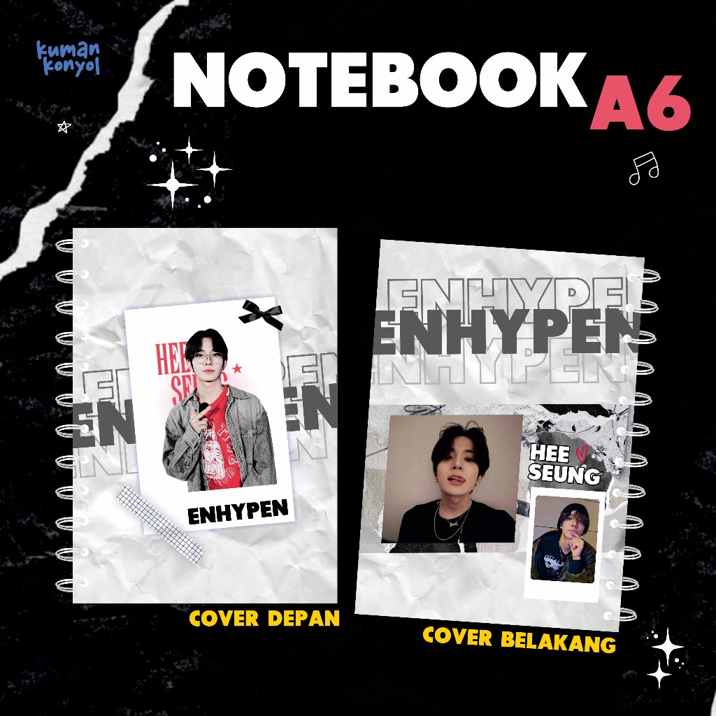 Note BOOK NOTES A6 NOTEBOOK KPOP Writing BOOK SPIRAL Binding BOOK ...