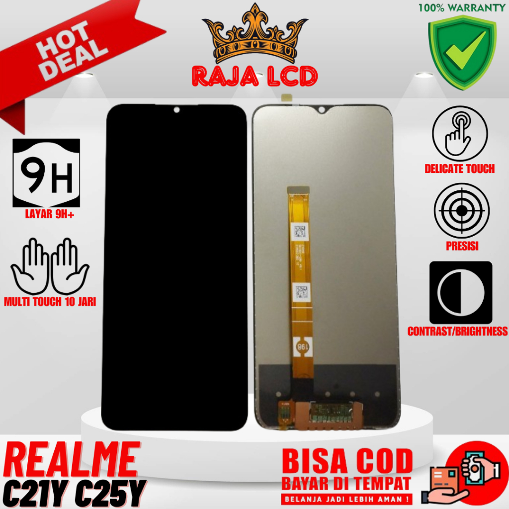 [ORIGINAL] Lcd REALME C21Y RMX3263 C25Y RMX3268 FULLSET TOUCHSCREEN Official Warranty | Shopee ...