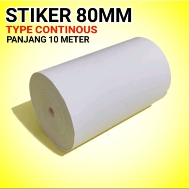 Thermal Paper Sticker Label 80mm Length 10 Meters 1 Pack Of 5 Rolls ...