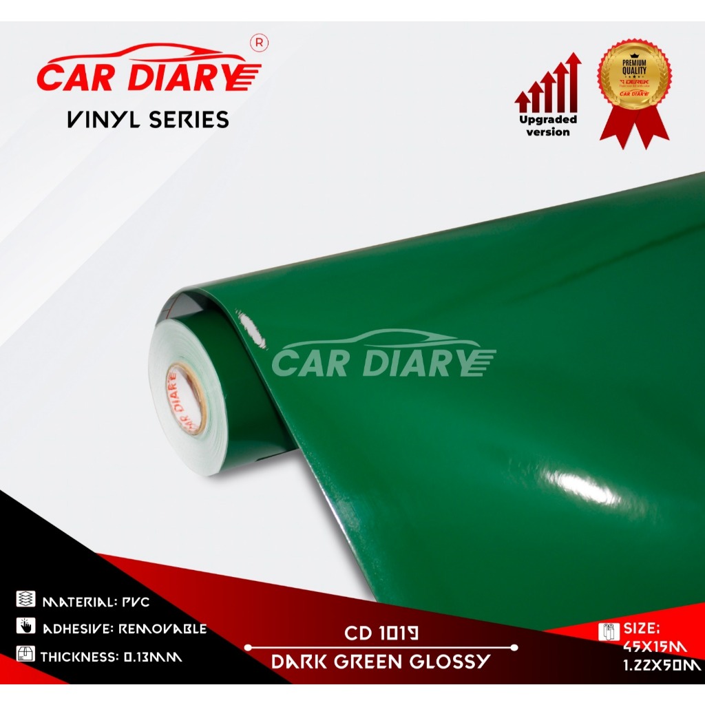 Dark GREEN GLOSSY VINYL Crane STICKER (CD 1019)/VINYL CAR DIARY/STICKER ...