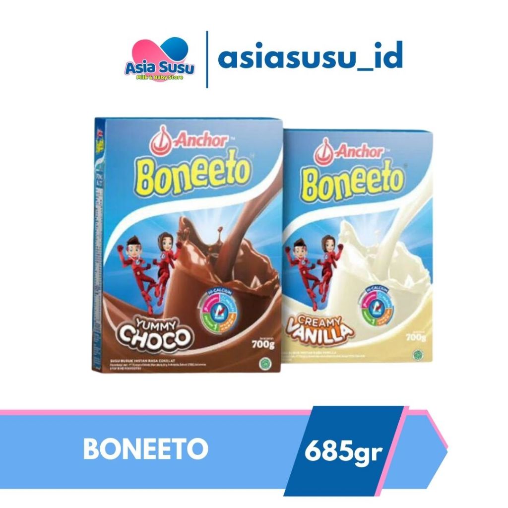 Boneeto Chocolate/ Vanilla 685 GR (School Children's Growth Milk ...