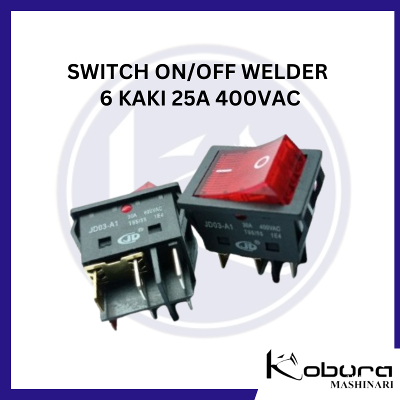 MESIN Switch On/Off Welder 6ft 25A 400VAC Switch 25A 6ft Welding ...
