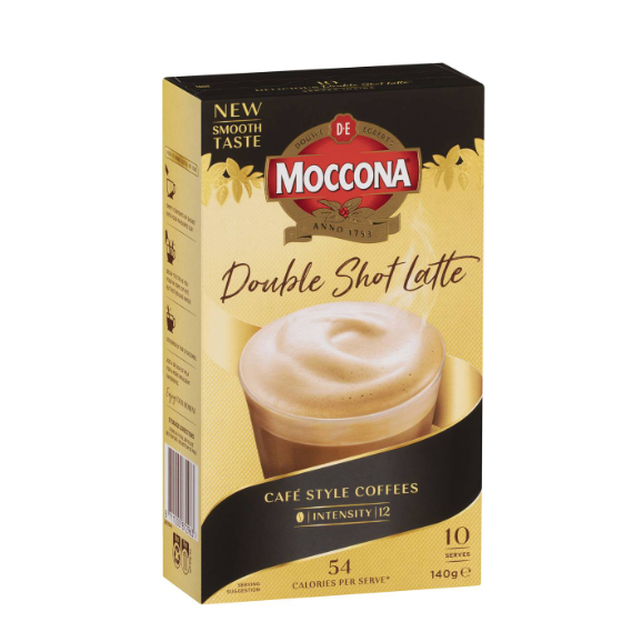 Moccona Double Shot Latte Coffee Sachets 10 Pack | Shopee Malaysia