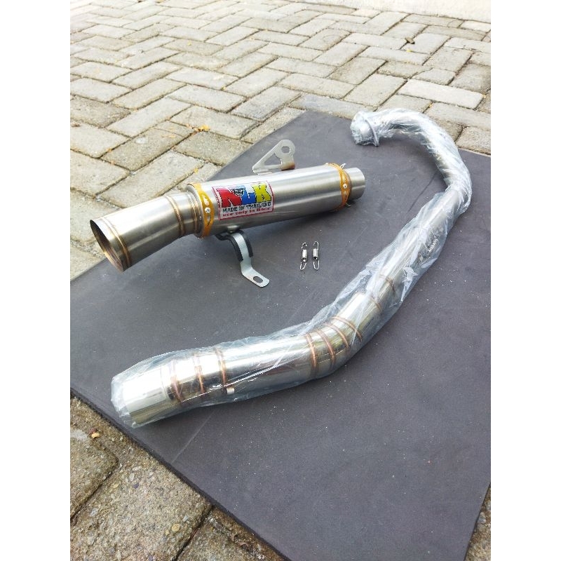 Open pipe canister Nlk conical exhaust 1set big elbow Tmx125/150/154 ...
