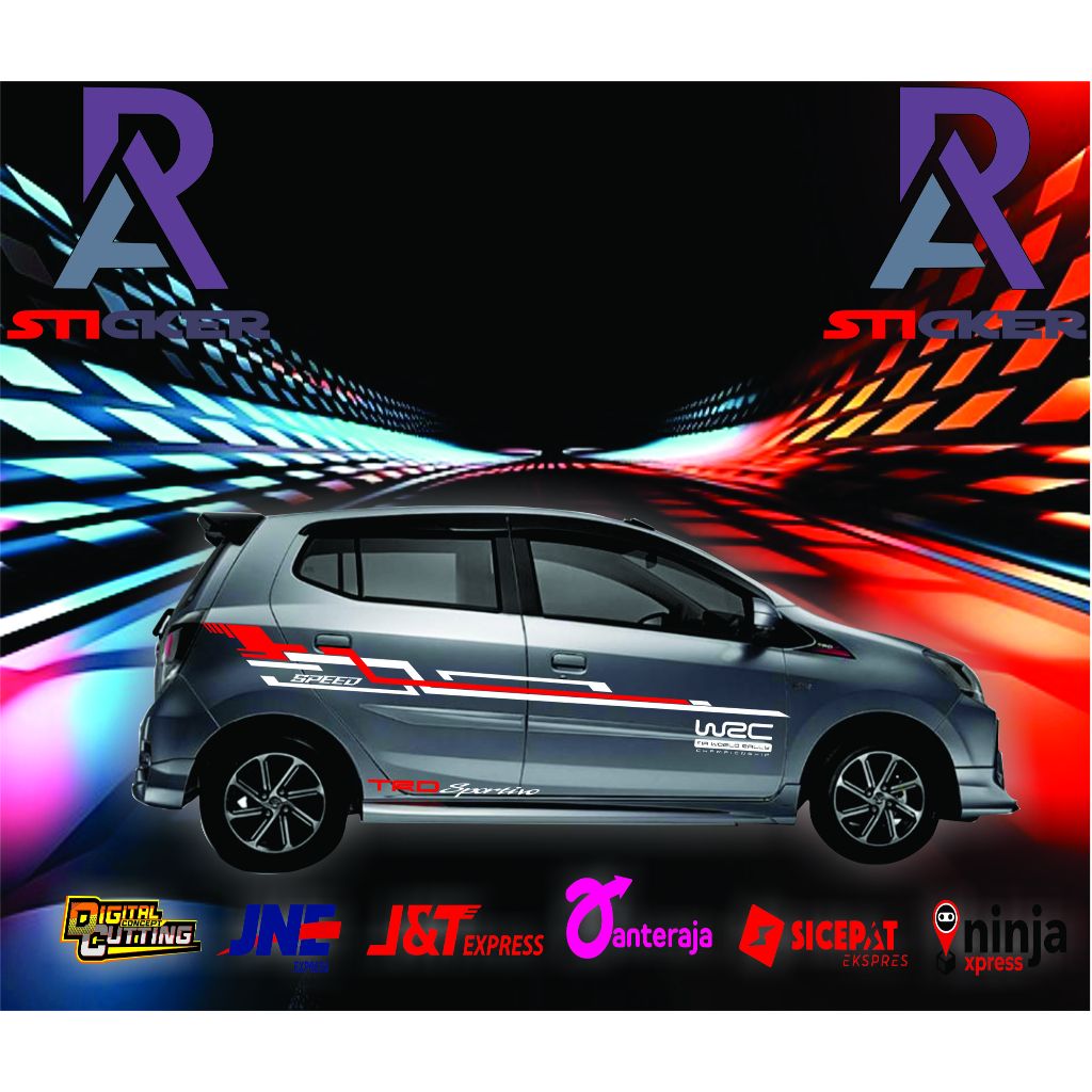 Sticker CUTTING Car STRIPING WRC SPEED UNIVERSAL LIST Side BODY For ...