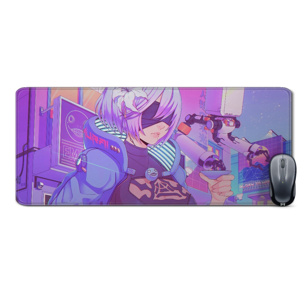 Deskmat mousepad extended NIER YORHA 2B SIDE - JAPAN ART 100% Rubber ...