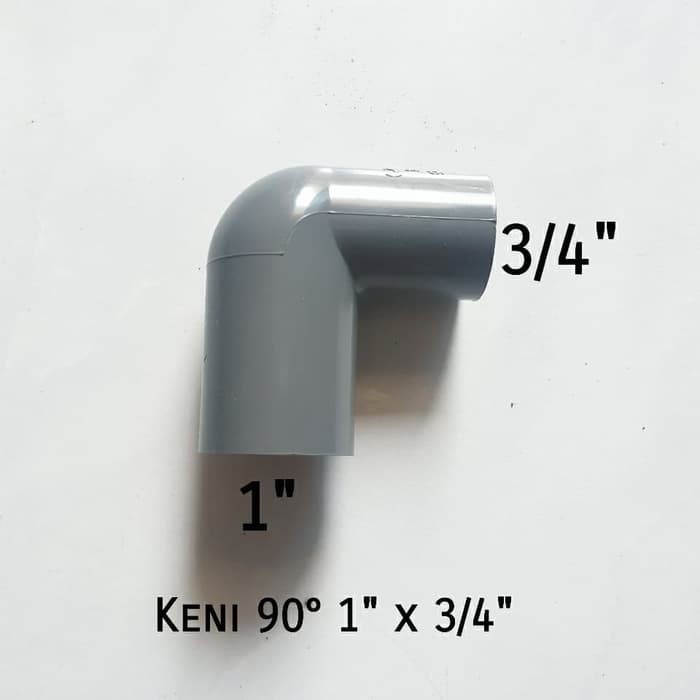 Scg] Keni/Knee/L/Elbow Fitting PVC 1" x 3/4" (Original) | Shopee Malaysia