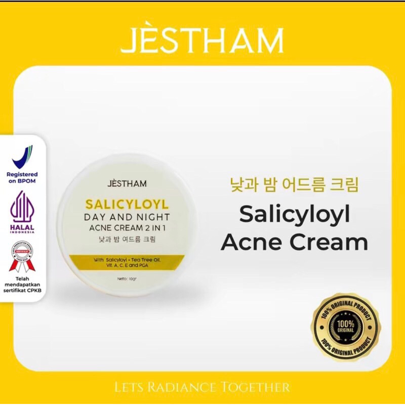 Jestham Salicyloyl Acne Cream 2in1 | Shopee Malaysia