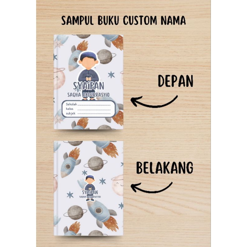 MINIMAL Custom Name Book Cover (Minimum 10 Sheets) | Shopee Malaysia
