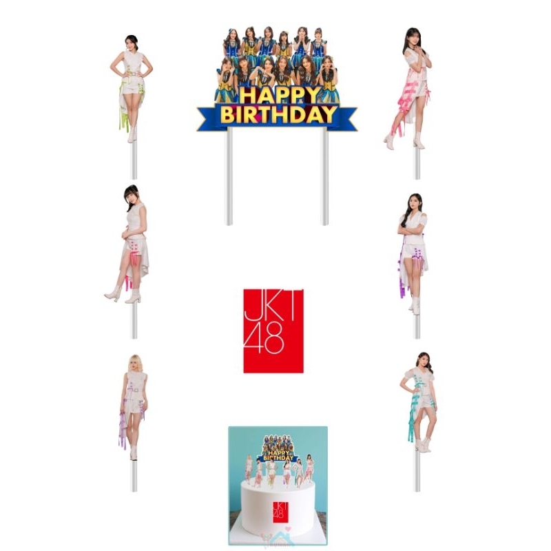 Jkt48 topper jkt48 Character Birthday Cake toppercake | Shopee Malaysia