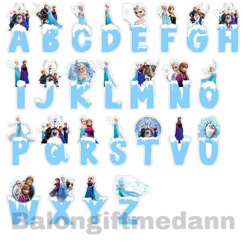Happy BIRTHDAY BANNER CUSTOM FROZEN NAME | Shopee Malaysia