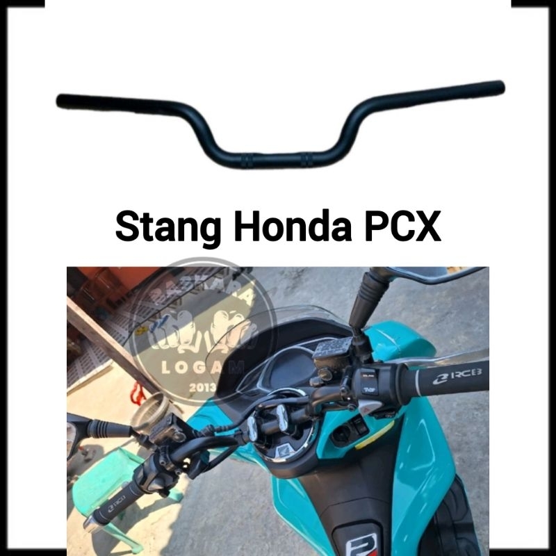 HITAM REPLIKA Honda PCX Steering Handlebar Black AHM Replica Thick PNP ...