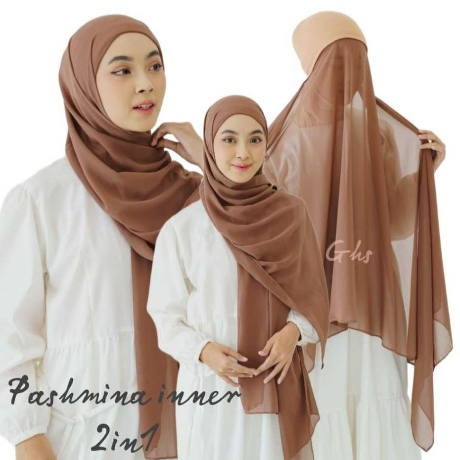 Pashmina INNER Ceruty Babydoll 2IN1 / PASHMINA INNER 2IN1 Ceruty ...
