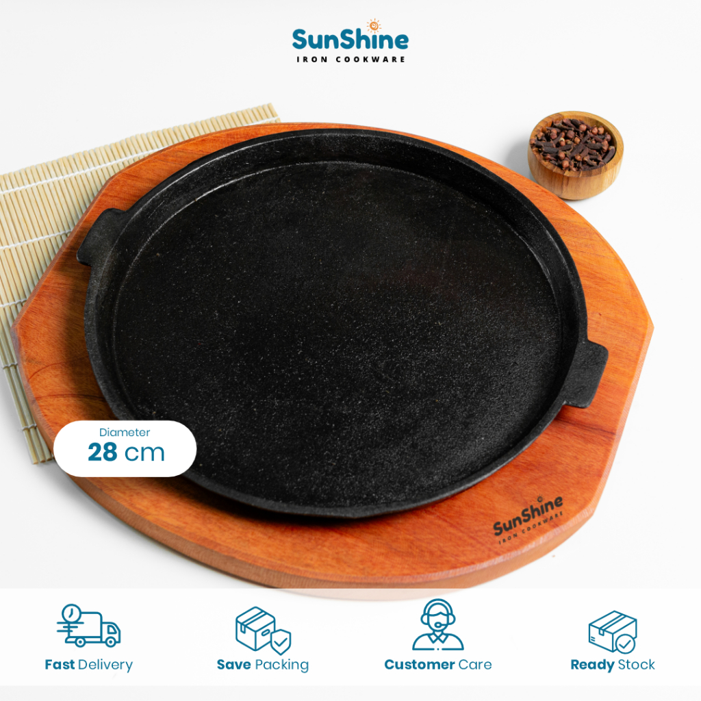 Sunshine Steak Hot Plate/Jumbo Ear Round Steak Plate 28cm/round ...