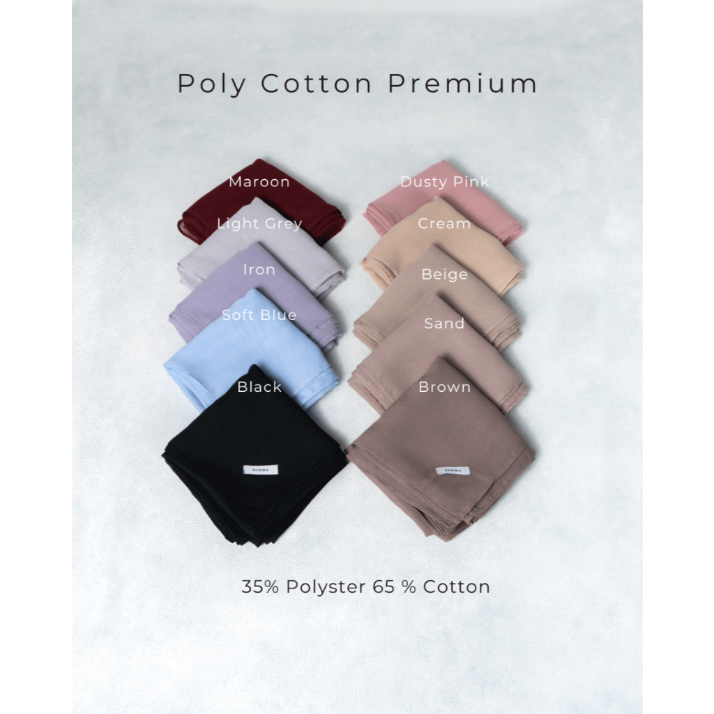 Plain HIJAB (polycotton PREMIUM) | Shopee Malaysia
