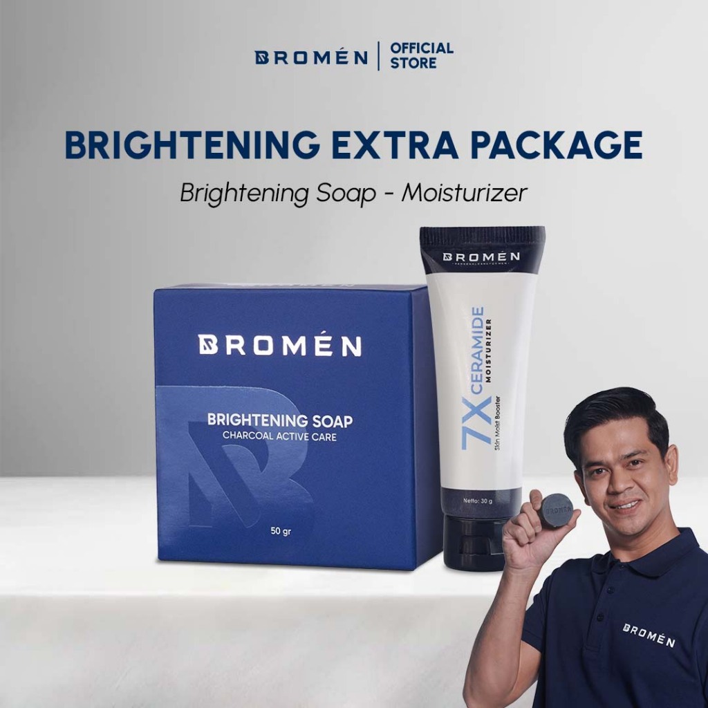 Bromen Brightening EXTRA (Brightening Soap + 7x Ceramide Moisturizer ...