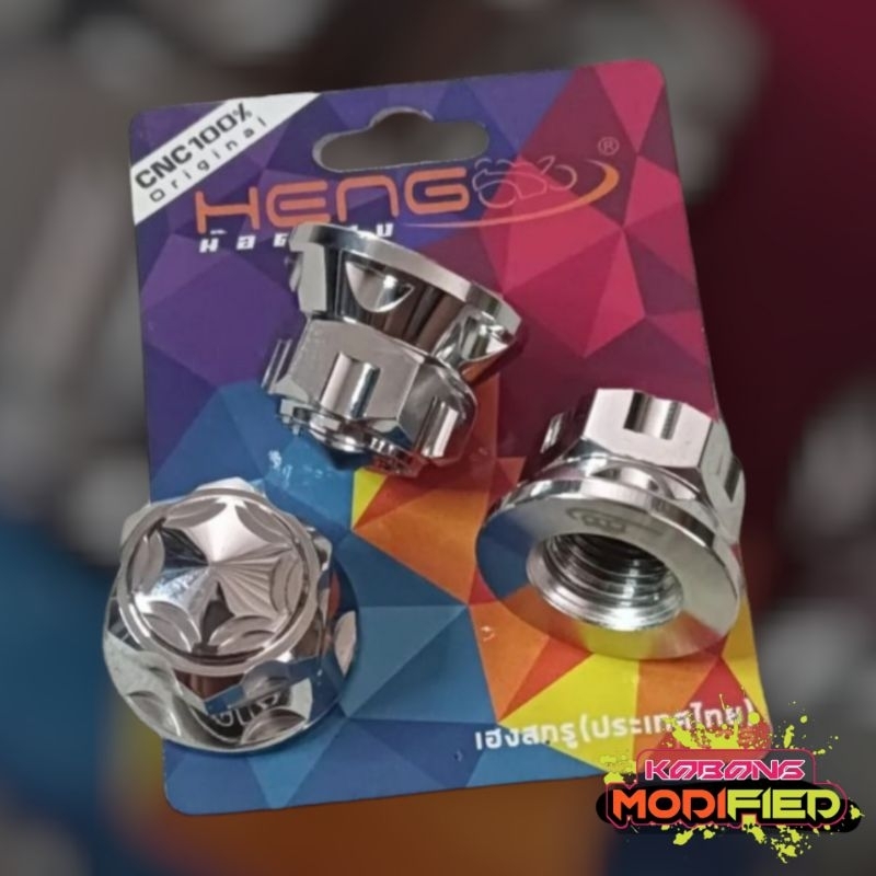 Stainless click rear axle nut bolts Vario nmax pcx X-Max aerox, miom3 ...