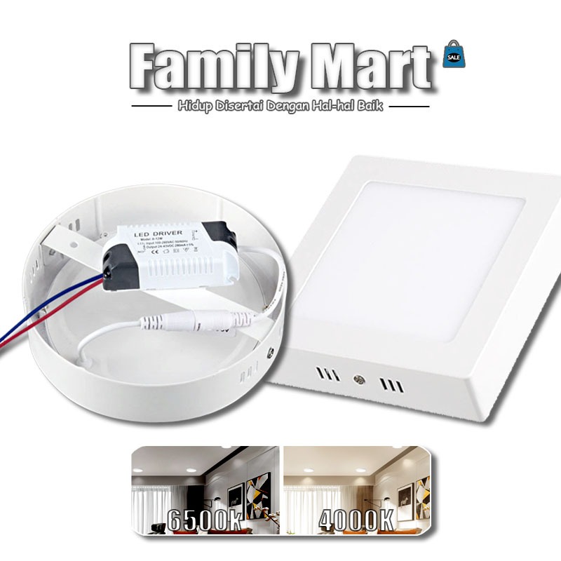 Family Mart THIN LED CEILING / LED DOWNLIGHT PANEL LIGHTS 6W 12W 18W ...