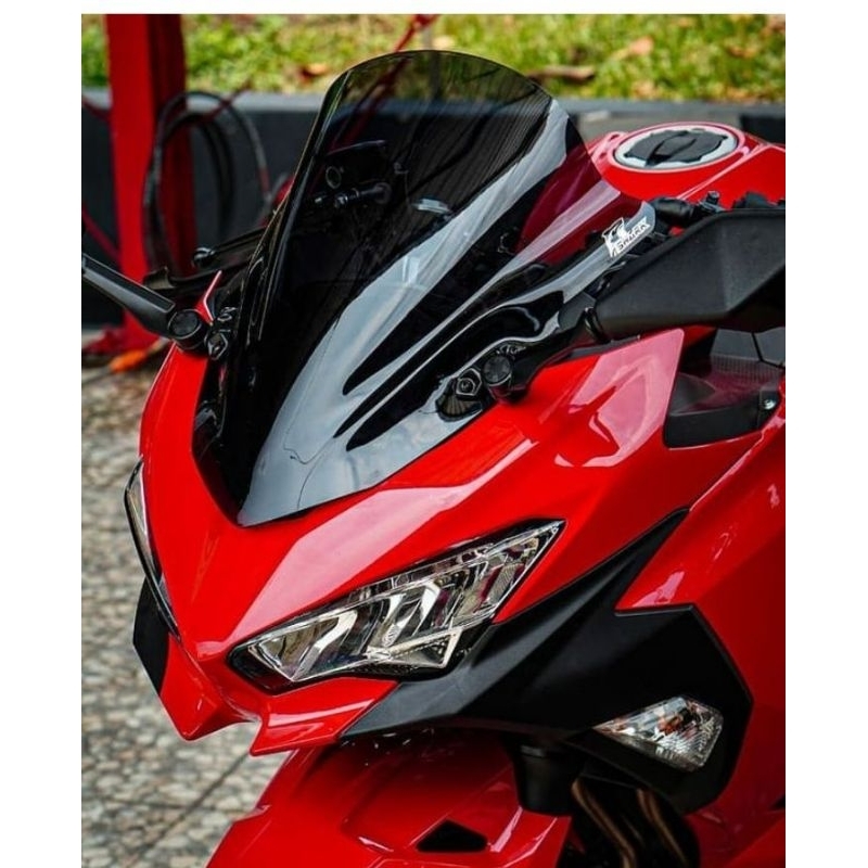 WINDSHIELD NINJA FI 250 VISOR NINJA FI TYPE S,E THICK 3 MILI(2013-2018 ...