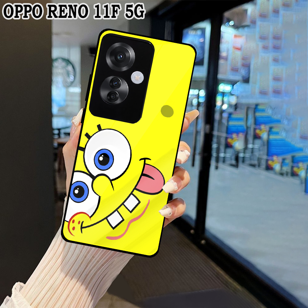 [AN17] Case Glossy OPPO RENO 11F 5G Casing Glitter Pic HD SPONGEBOB ...