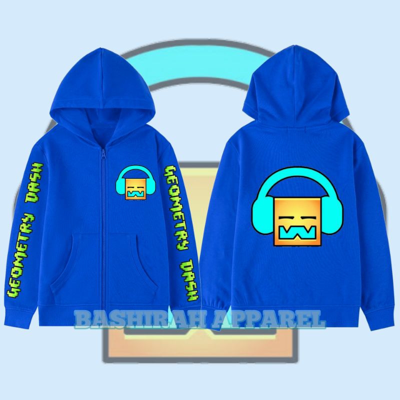 Geometry Dash Sweater Zipper Geometry Dash Jacket | Shopee Malaysia