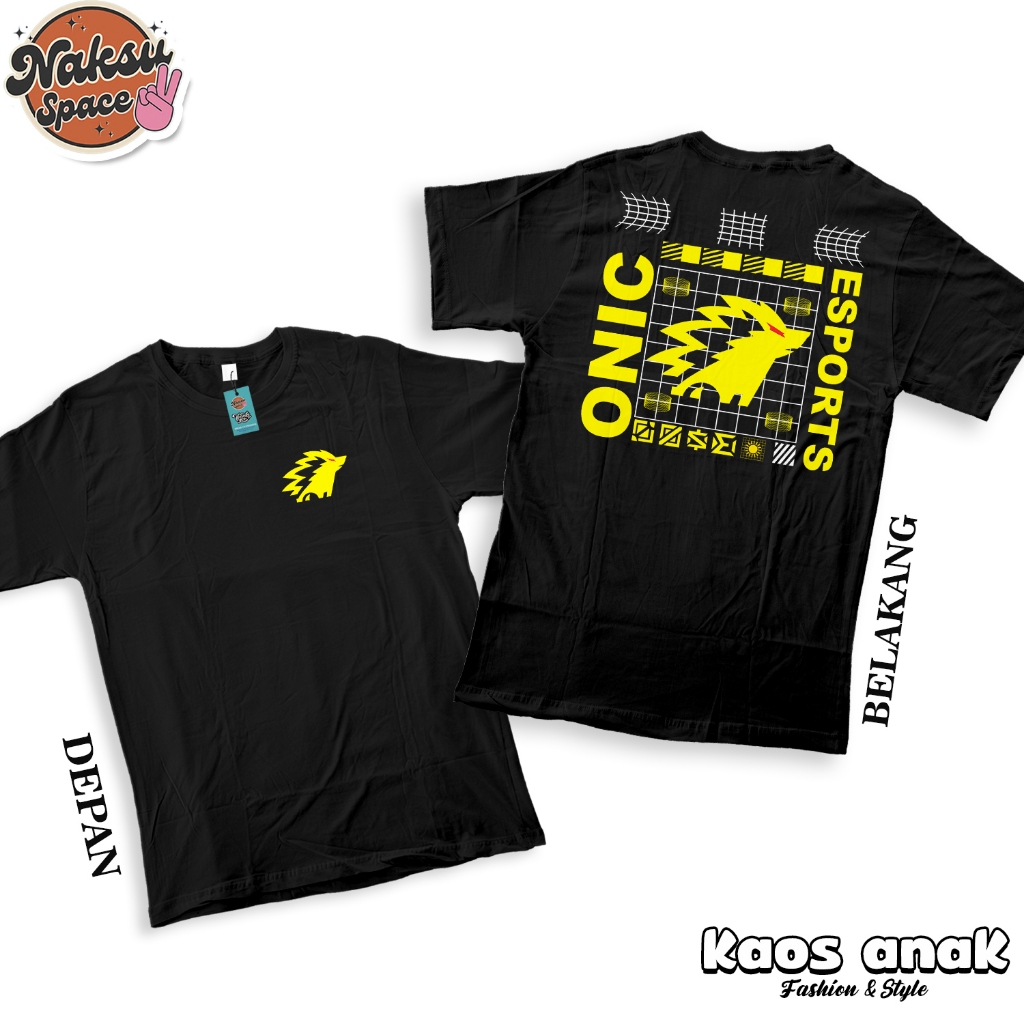 Kaos ANAK - KAOS ONIC ESPORT KAOS MOBA BAJU FANATIC ONIC DISTRO UNISEX ...
