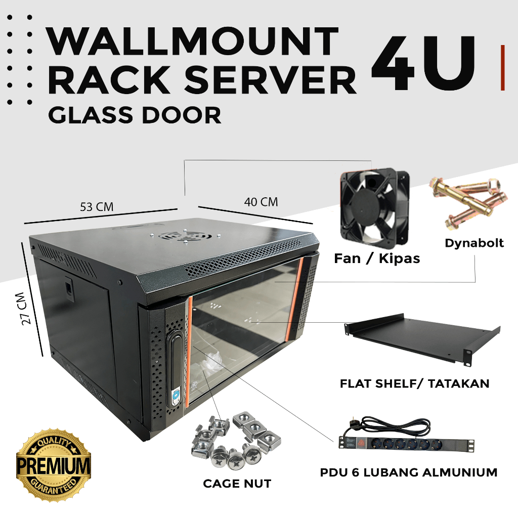 4U wallmount / 4U rack / 4U server rack | Shopee Malaysia