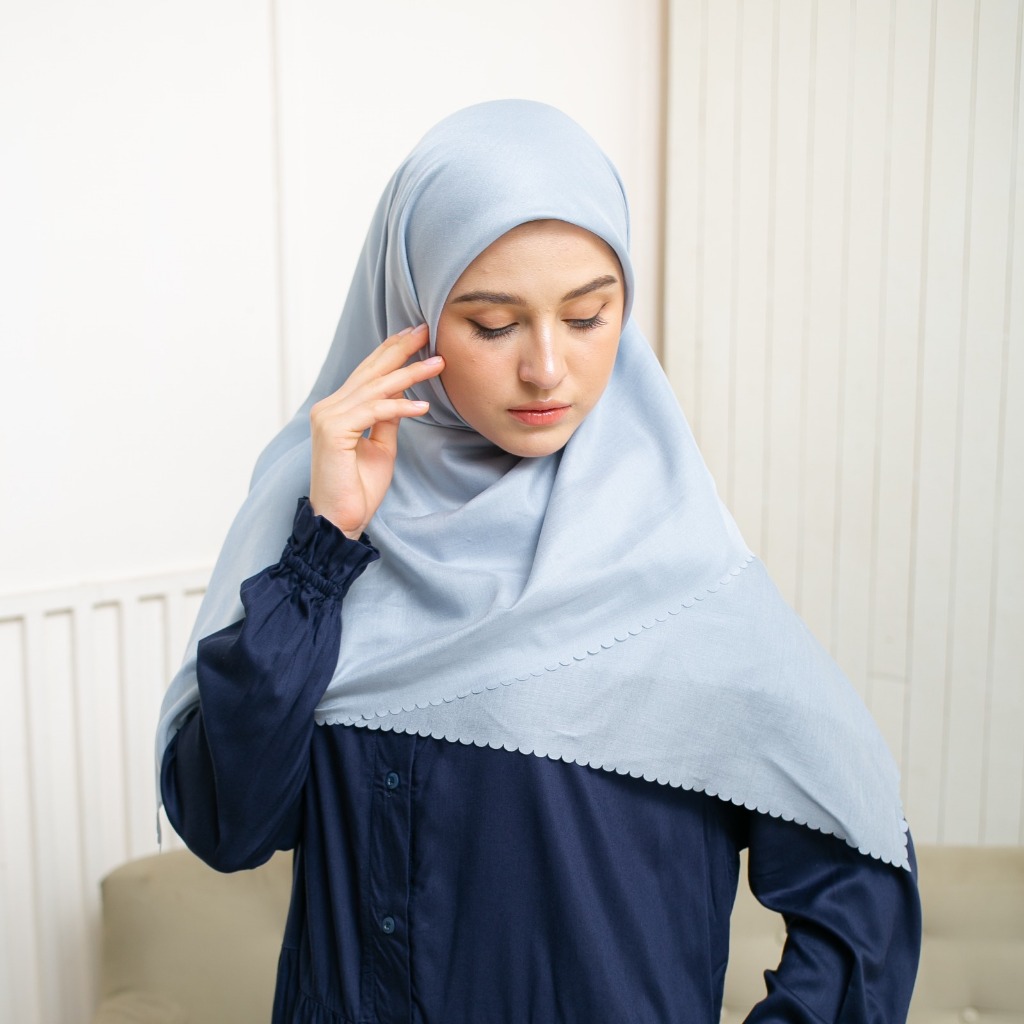Luma Dawa Zashi Scarf / Rectangular Hijab / Voal Cotton / Lasercut ...