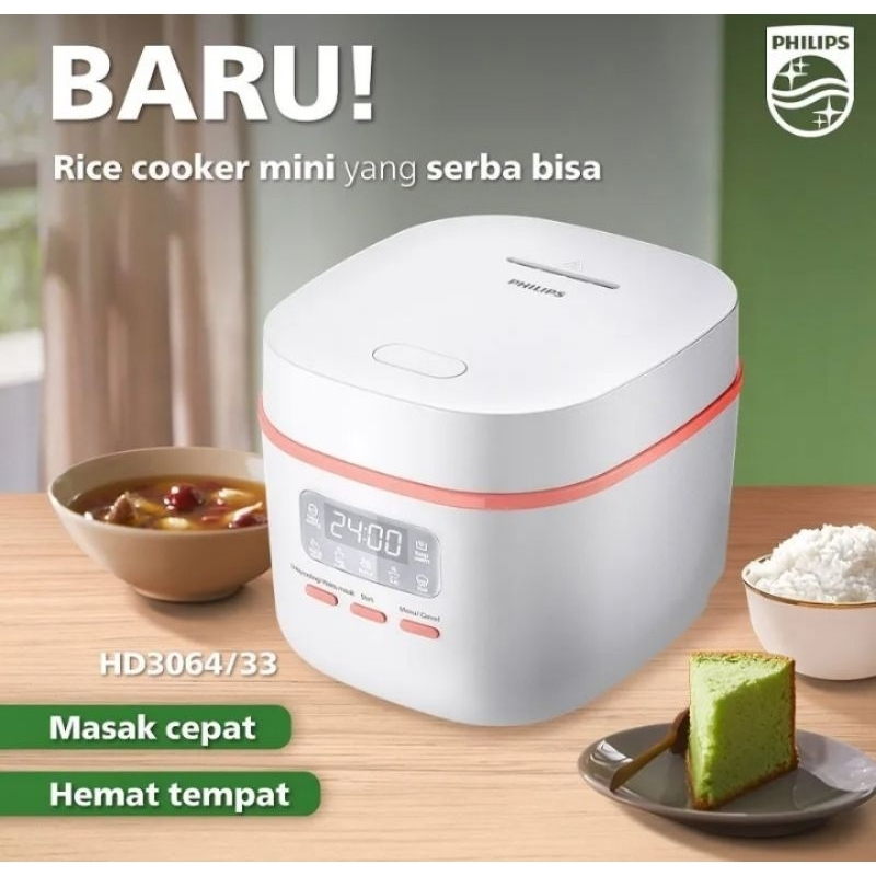Philips Digital Mini Rice Cooker 0,54L HD3064/33 Mini Rice Cooker ...