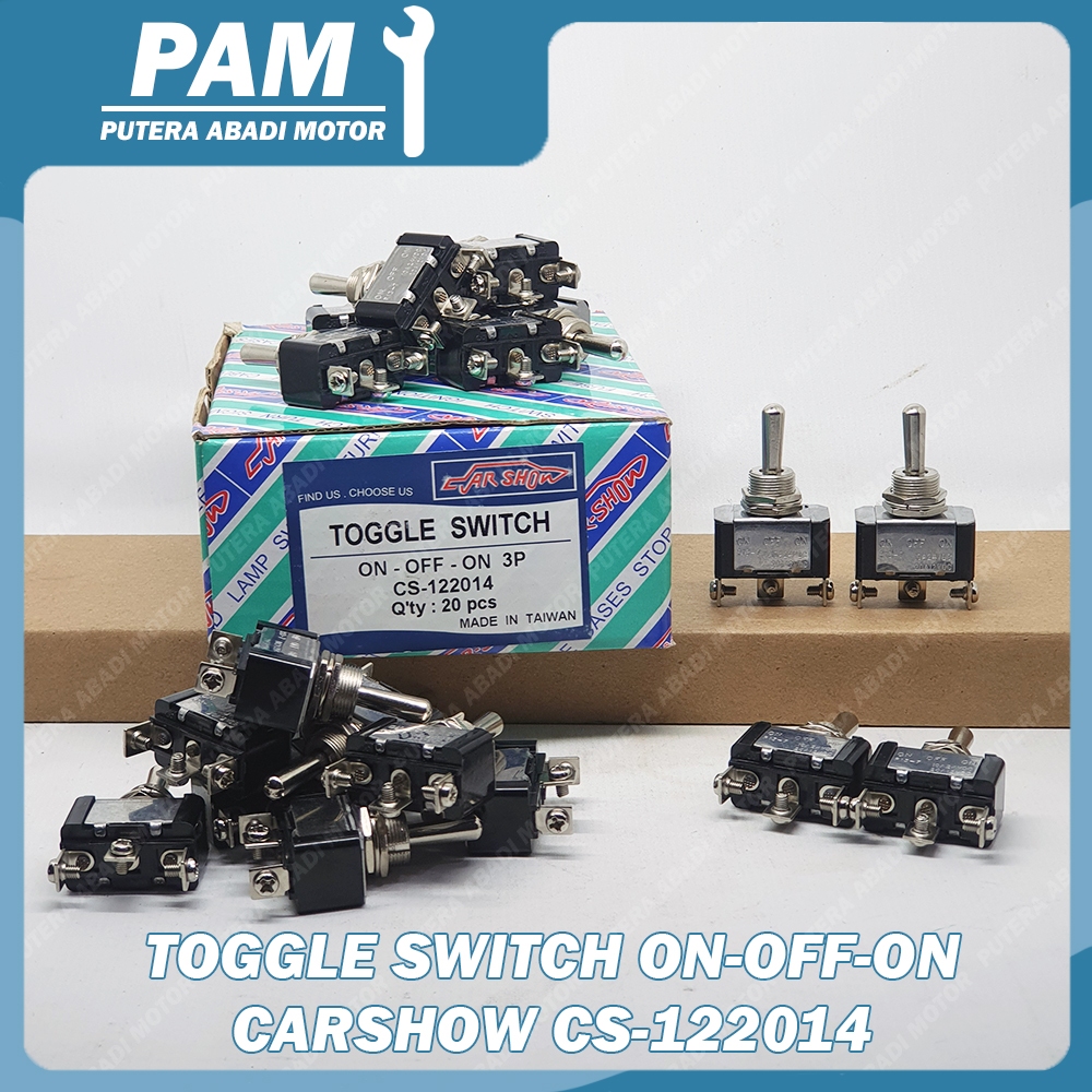 TOMBOL Toggle Switch Skakel ON OFF ON Button CARSHOW CS-122014 ...