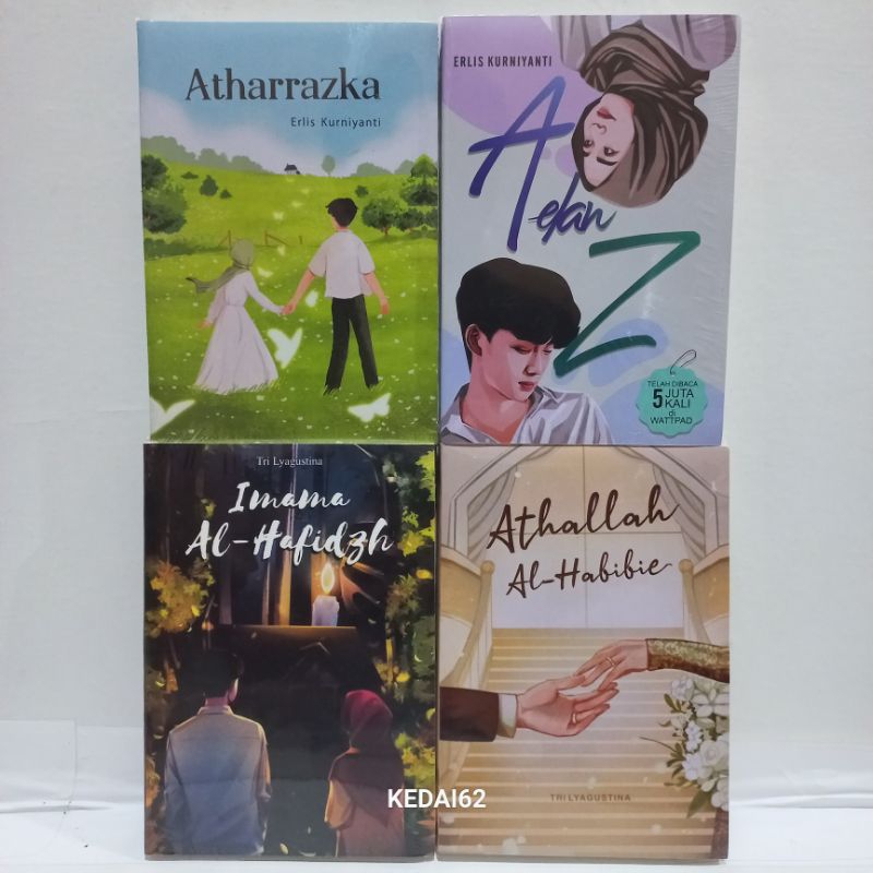 Package contains 4 Novels: Atharrazka + Imama Al-Hafidzh + A and Z + Athallah Al-Habibie ...