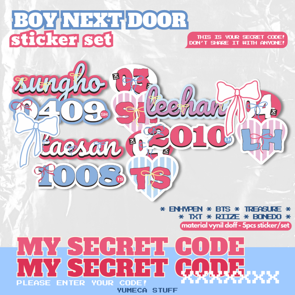 (min. Co 15k) BONDO SECRET CODE STICKER SET | Shopee Malaysia