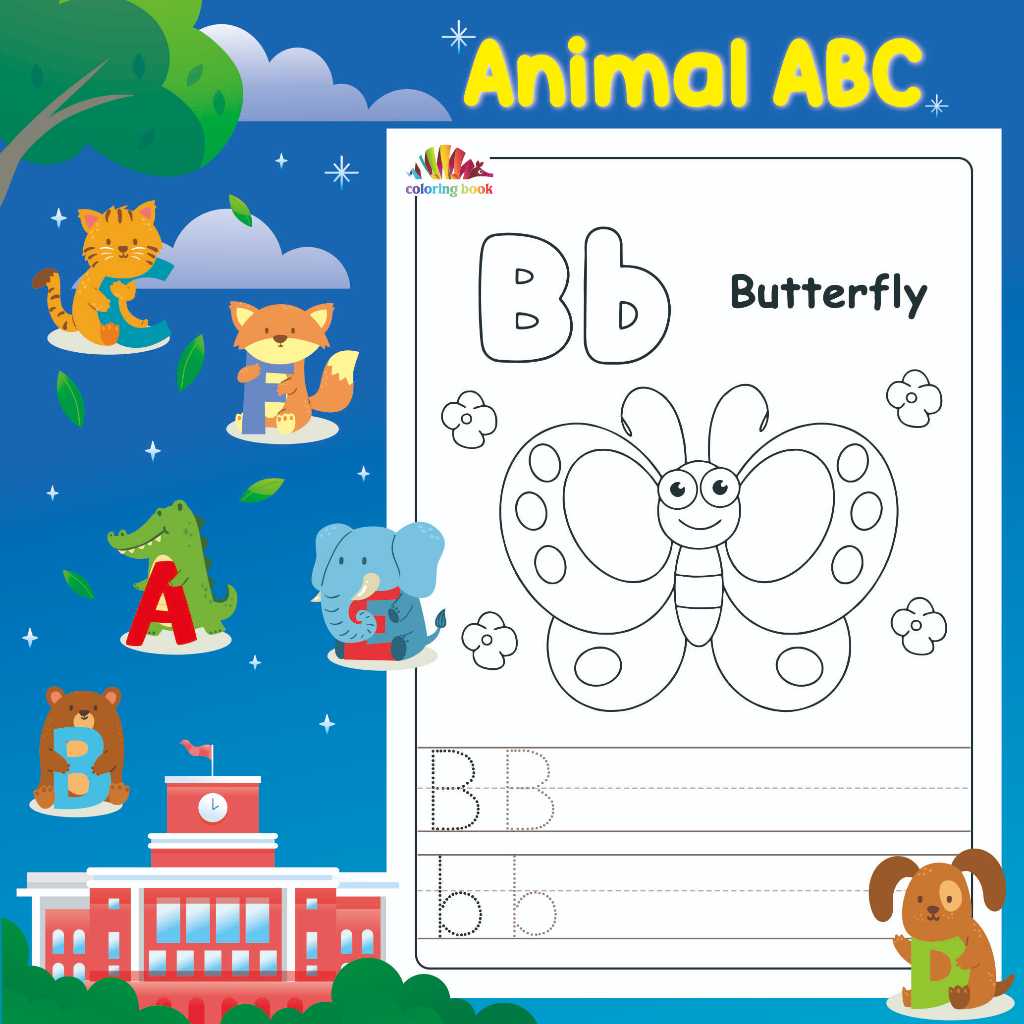 Coloring PAPER / COLORING / DRAWING PAPER / ABC ANIMAL / COLORING PAPER ...
