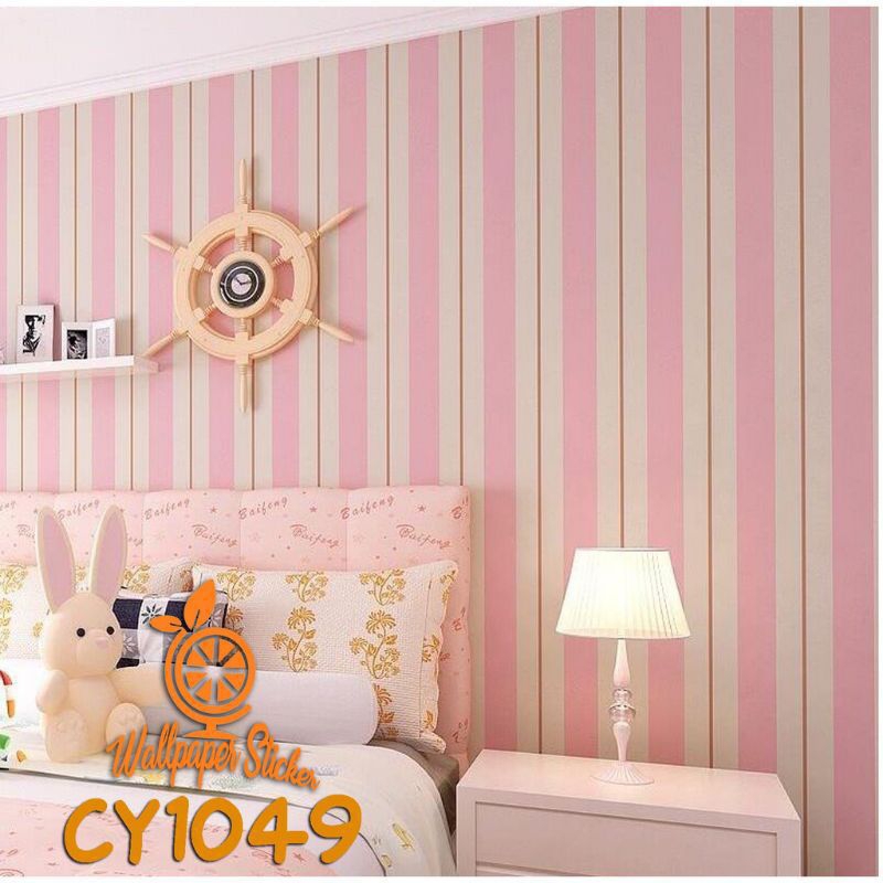Red Pink Wall Wallpaper Line Wall Wallpaper Room Wall Wallpaper Wall ...