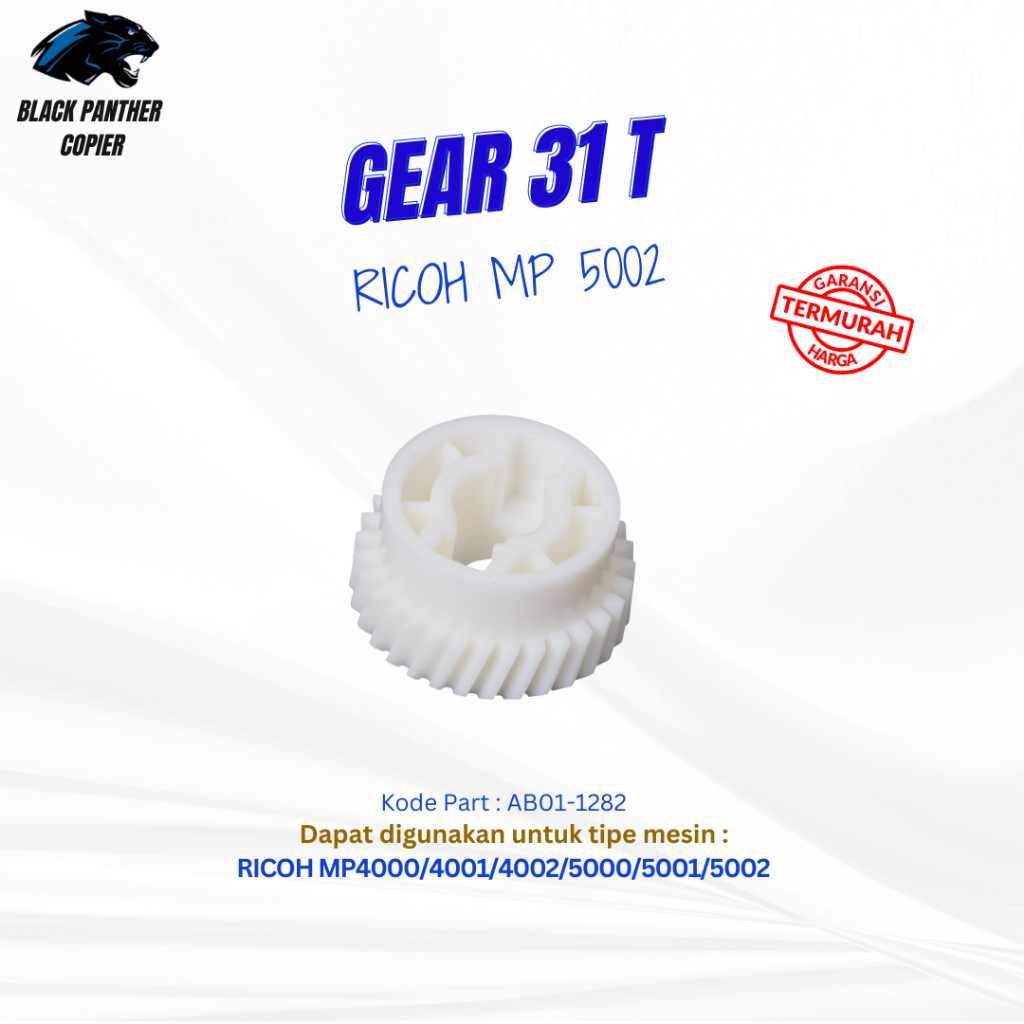MESIN Gear 31t Photocopy Machine RICOH MP 5002 SPAREPART RICOH MP 5002 ...