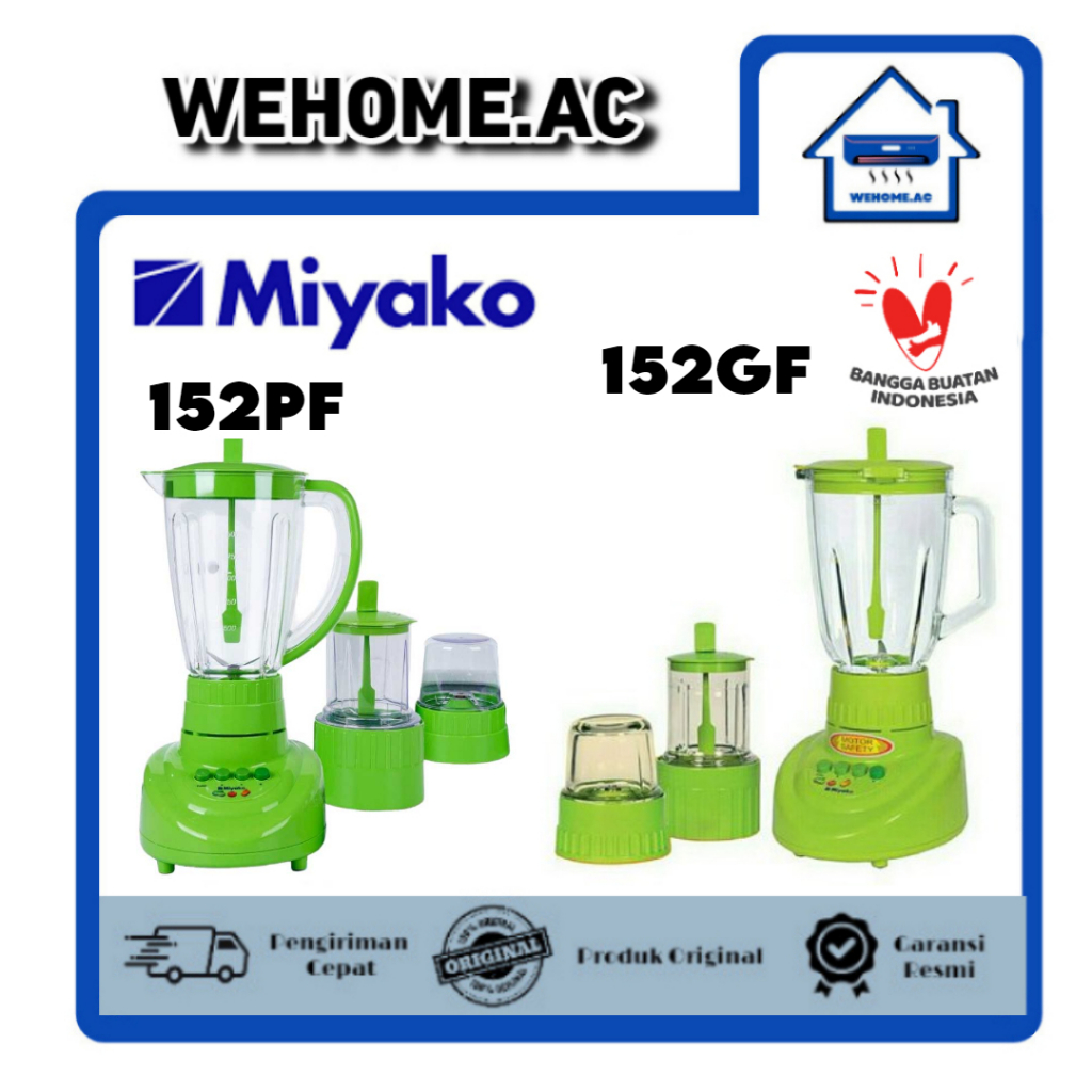 Miyako Blender BL 152PF/152GF Miyako Blender Plastic Cup/Glass Blender ...