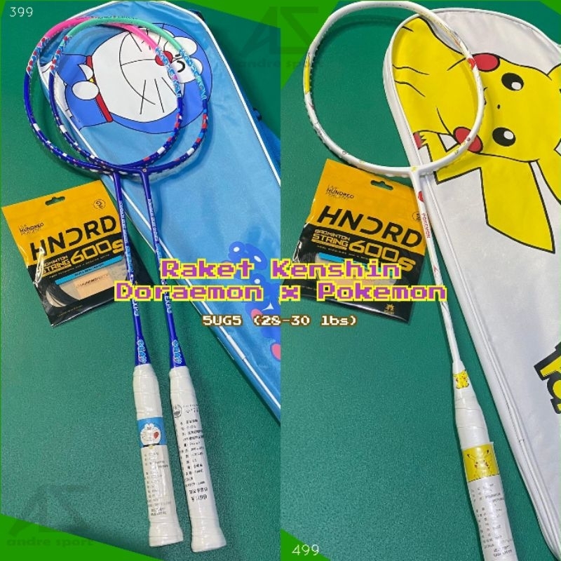 Kenshin Dorameon x Pokemon Pikachu Badminton Racket Original | Shopee ...