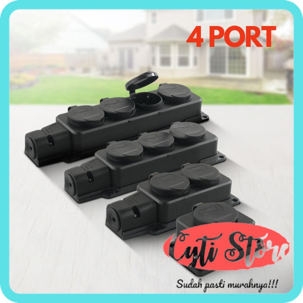 Ip54 16A 250V EU 4-socket Waterproof Terminal Outdoor Socket - T36 ...
