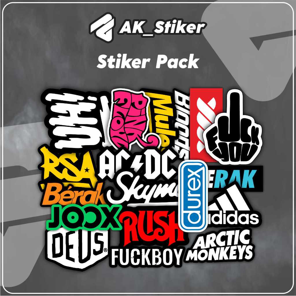 Aesthetic STICKER Contents 57pcs HYPEBEAST STICKER PACK - LAPTOP ...