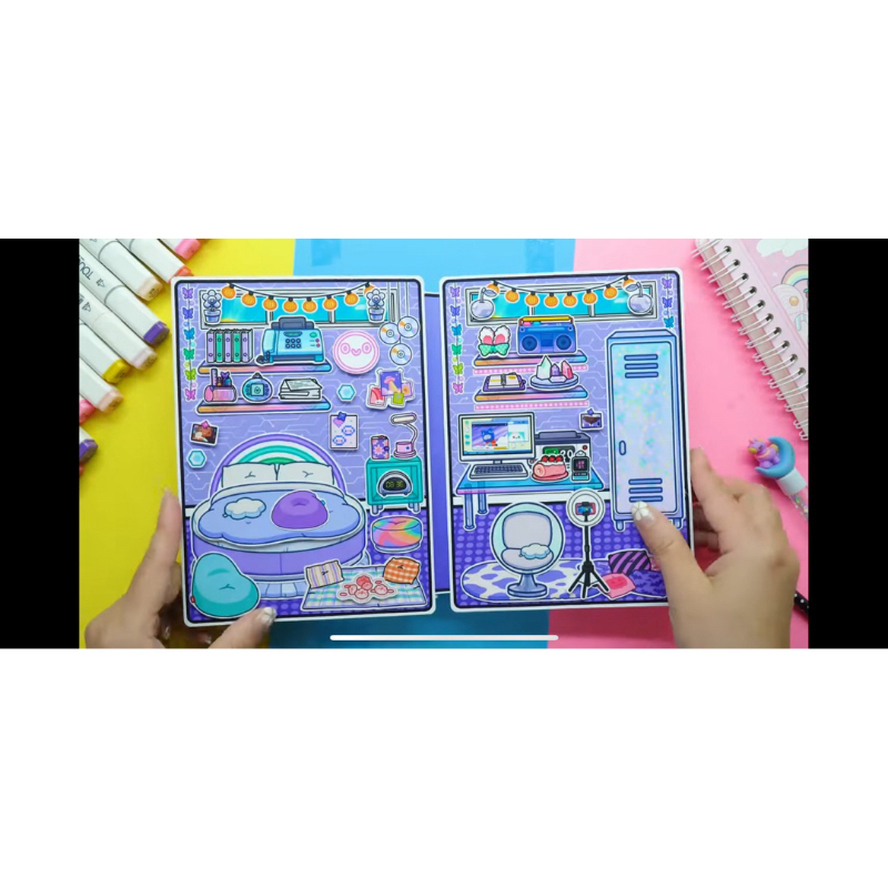 Toca Boca Educational Toys Paper book Paper Doll Toca Variation New ...