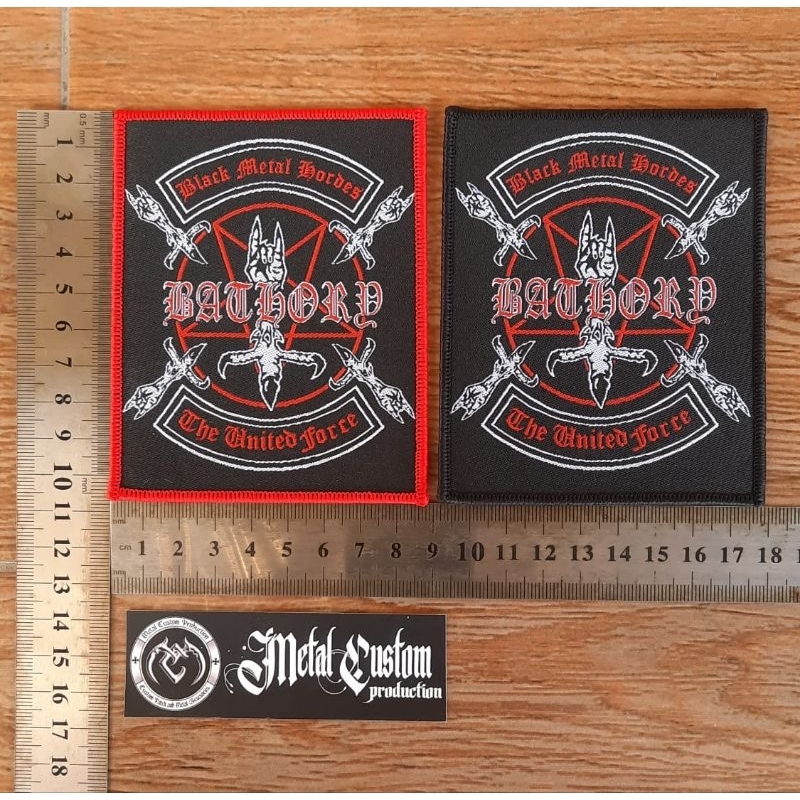 Bathory Woven Patch / Sewing Band Emblem / Metal Band Emblem / Woven ...