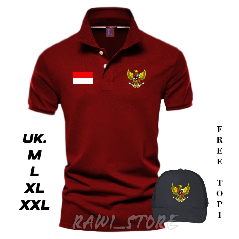 Free Garuda Indonesia Polo Shirts Polo HUT RI | Shopee Malaysia