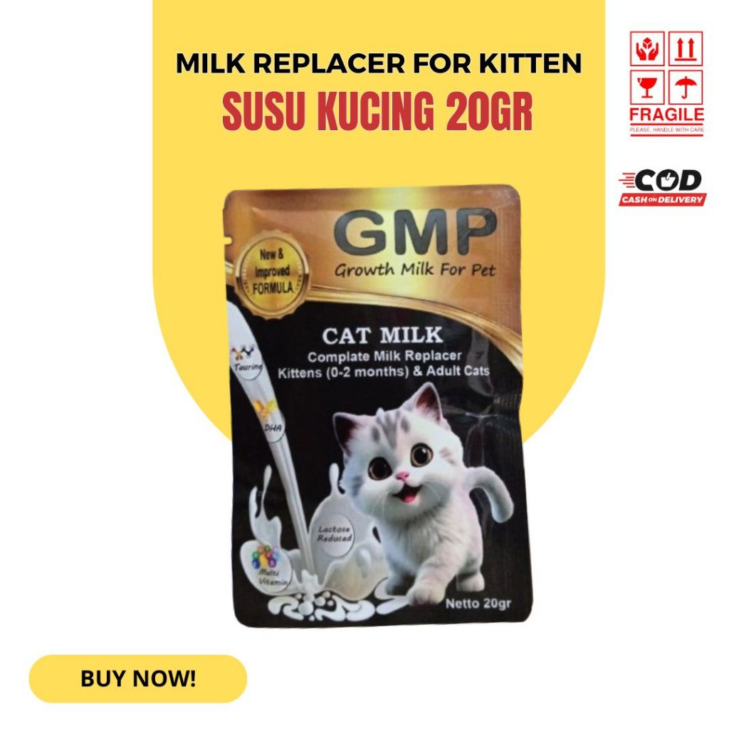 Milk Replacer GMP Sachet Milk For Kittens & Adults 20GR | Shopee Malaysia