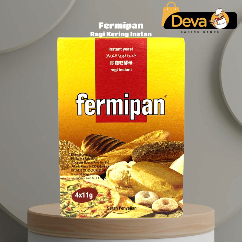 Fermipan Dry Yeast Instant - Fermipan Instant Dry Yeast 4x11gr | Shopee ...