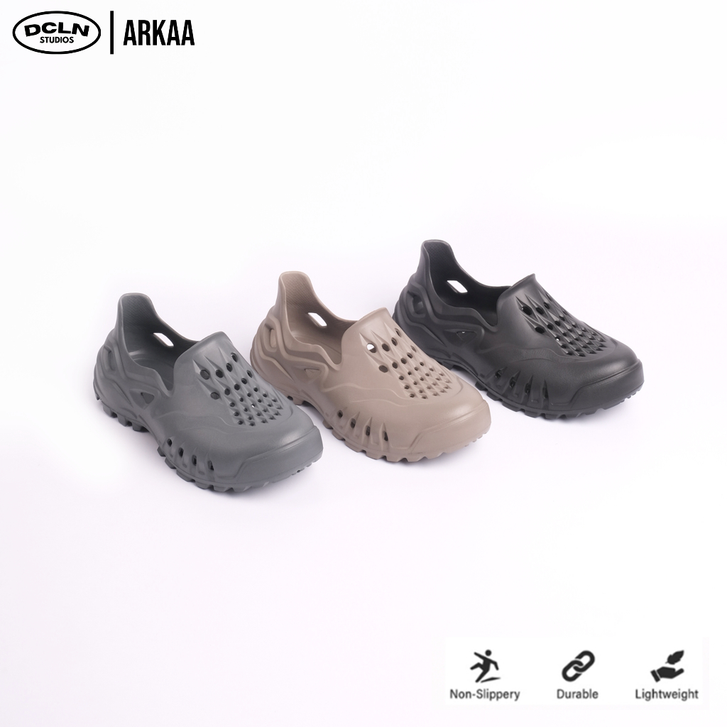 Declan Men's Rubber Slip-On Sneakers Arkaa 03-001 No Box | Shopee Malaysia